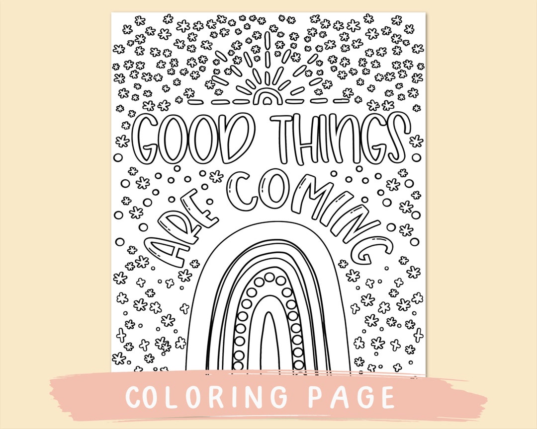 Printable Coloring Pages, Quote Coloring Page, Coloring for Adults ...