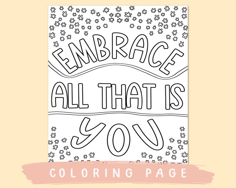 Colouring Page Bundle Printable Coloring Pages Quote - Etsy