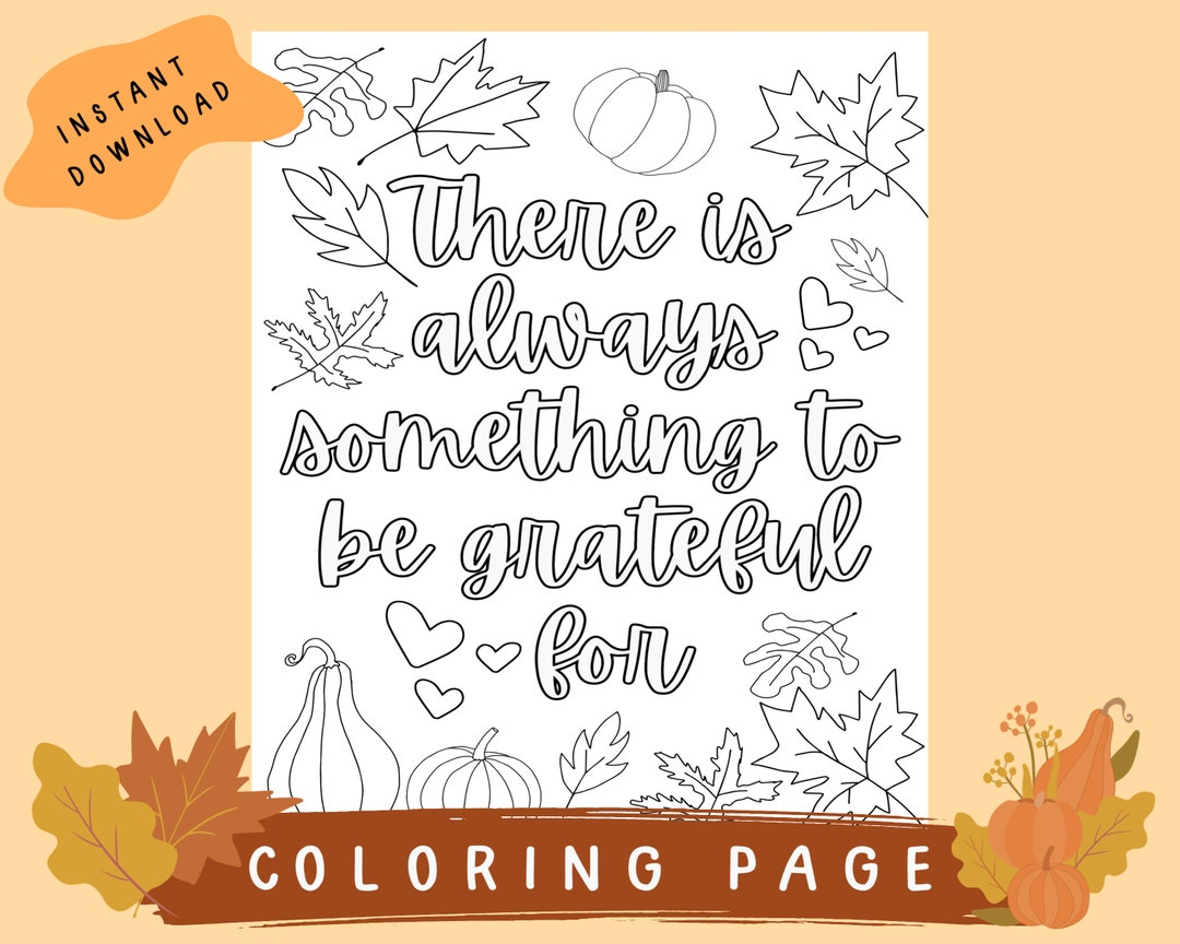 Fall & Autumn Colouring Pages / Instant Printable PDF Download ...