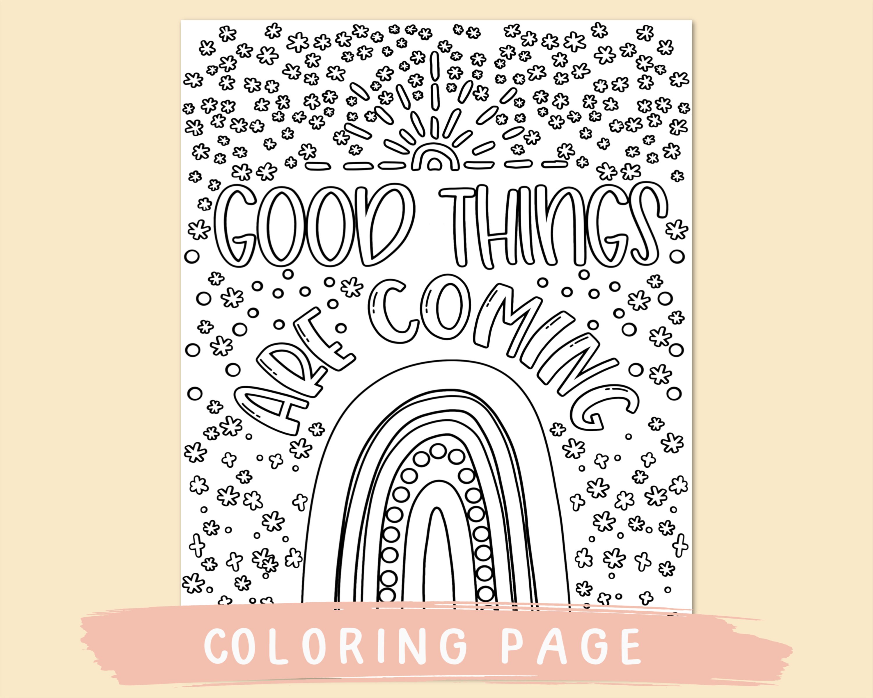 Colouring Pages Bundle, Printable Coloring Pages, Quote Coloring Pages ...