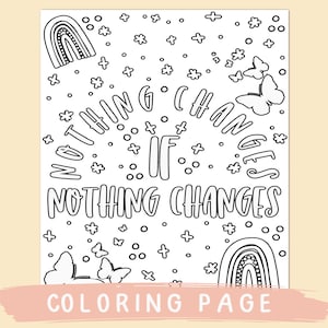 Printable Coloring Pages, Quote Coloring Page, Coloring for Adults ...