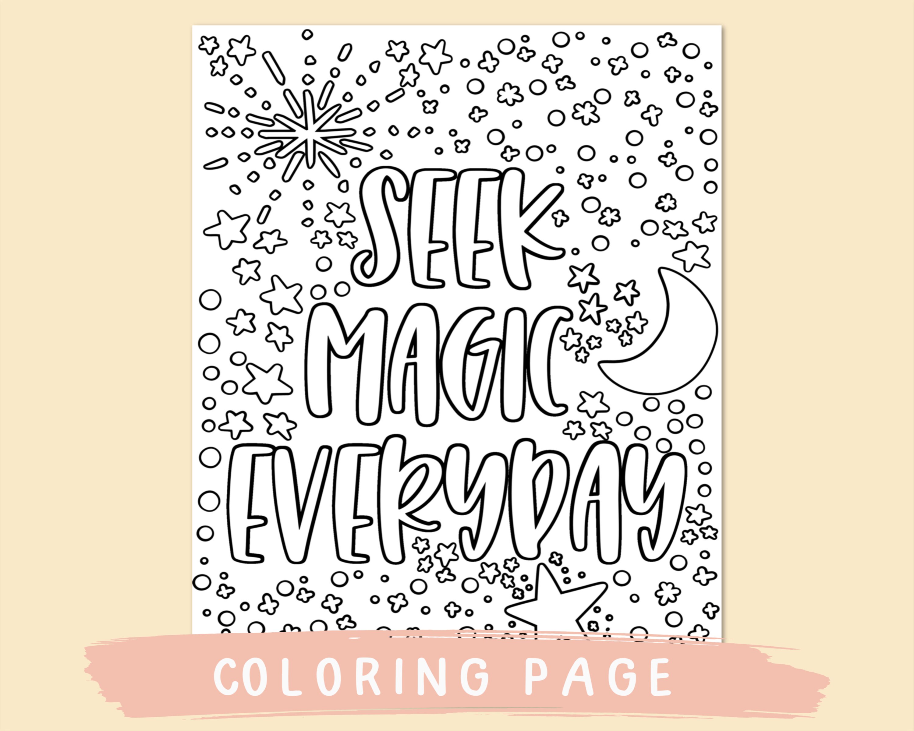 Colouring Page Bundle Printable Coloring Pages Quote - Etsy