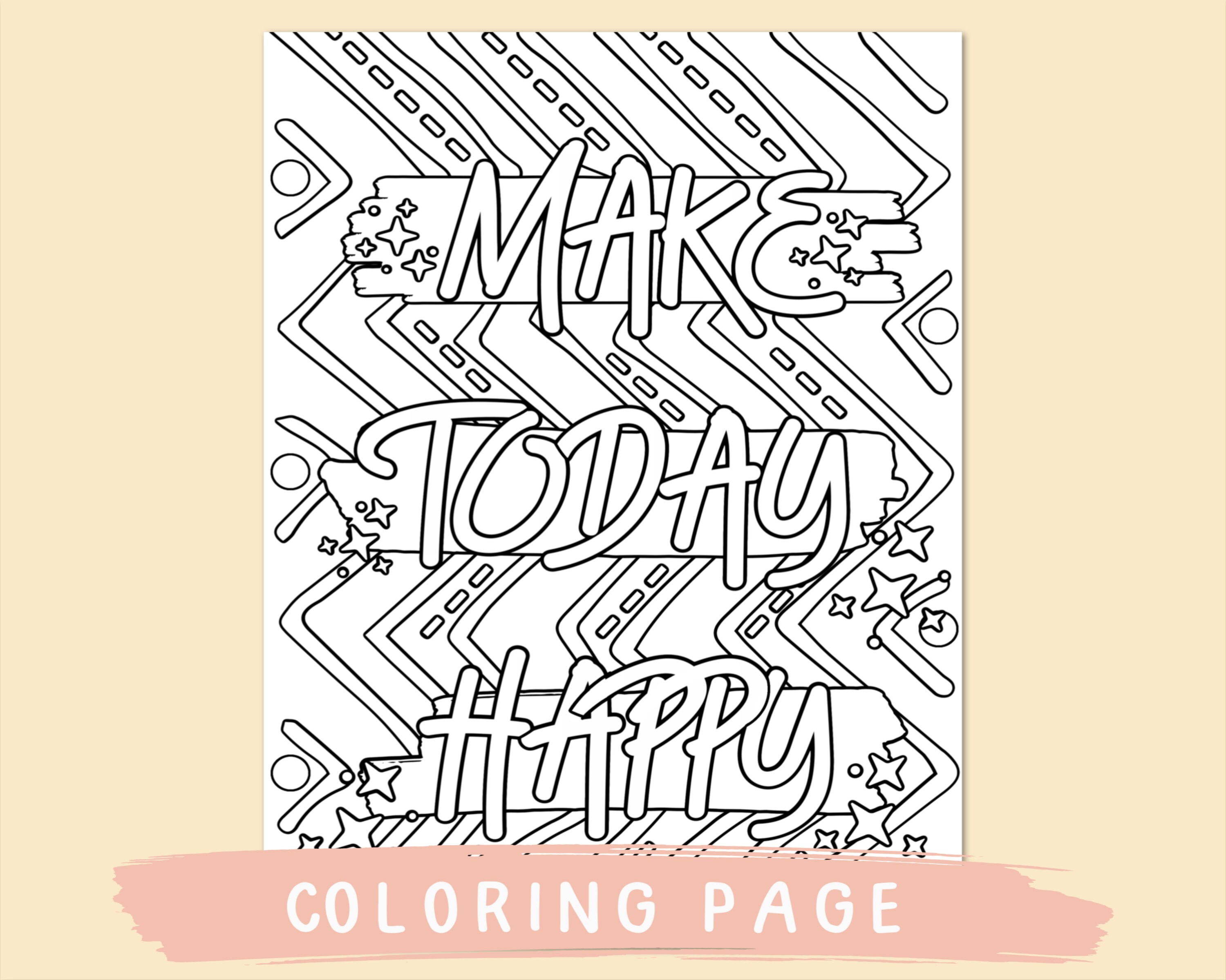 Colouring Page Bundle Printable Coloring Pages Quote - Etsy