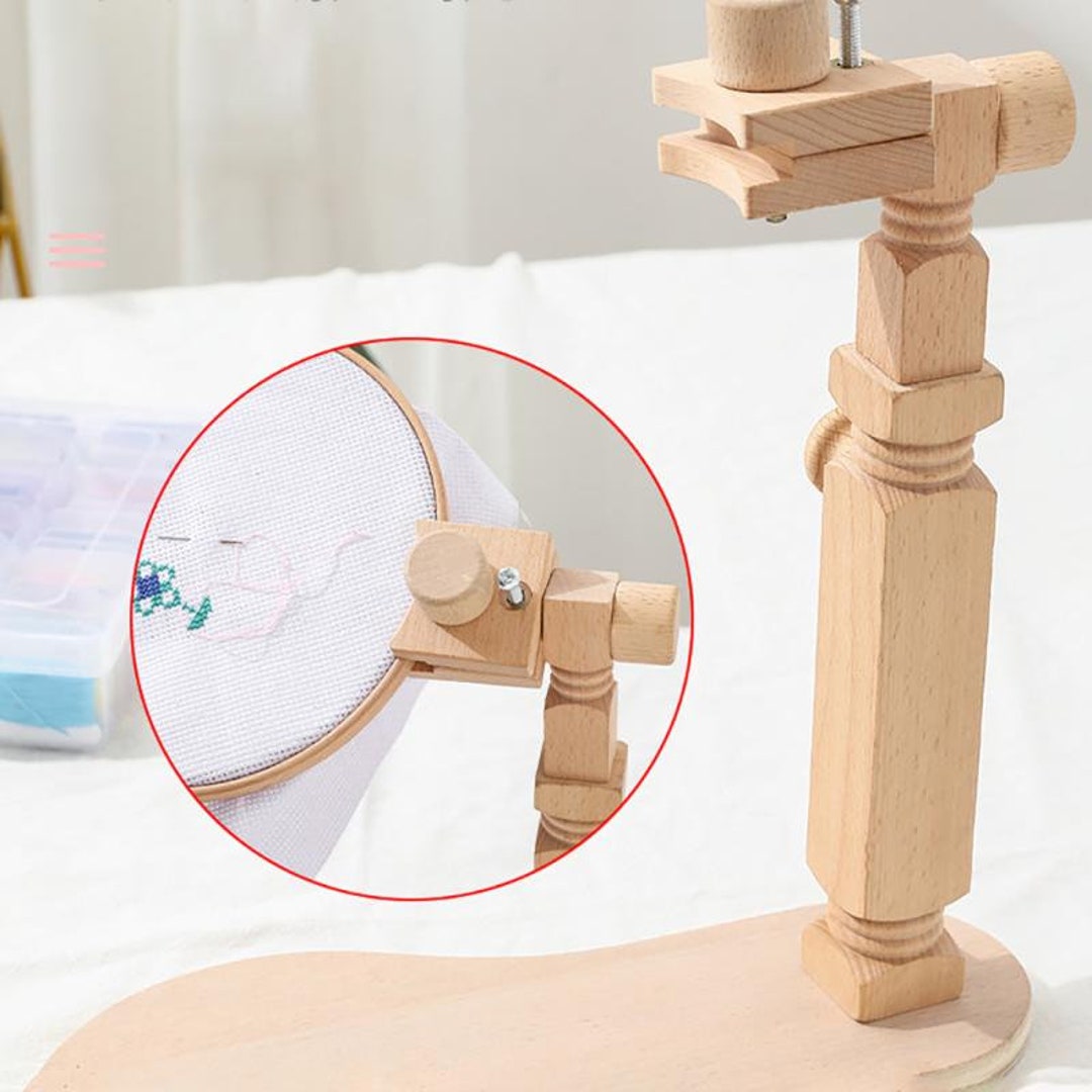 Sit-on Embroidery Frame | 360 Degree Rotatable, Beech Wood, Adjustable ...