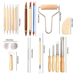 61 Pcs Pottery, Sculpting & Carving Tools | Clay Pottery Modeling Set ...