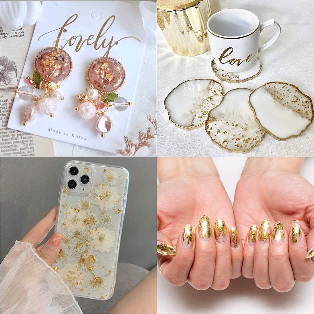 100 Gold Leaf Sheets Gold Leaf Foils K Gold Foil - Etsy