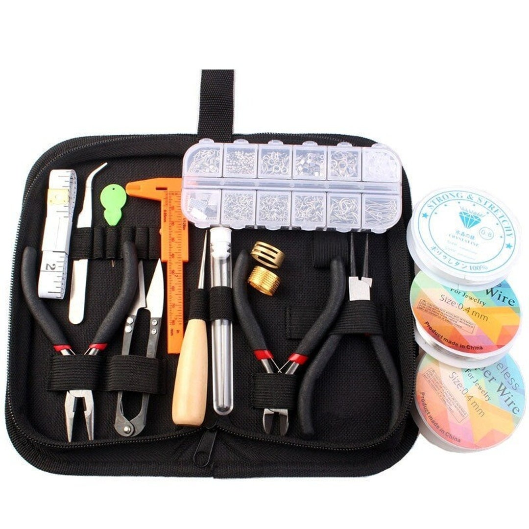 DIY Jewelry Making Kit: Tools, Findings, Wire & Beads - Etsy