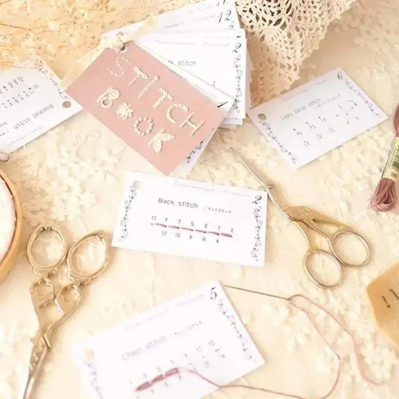 Mini Embroidery Stitch Guide: Beginner Sewing Book - Etsy