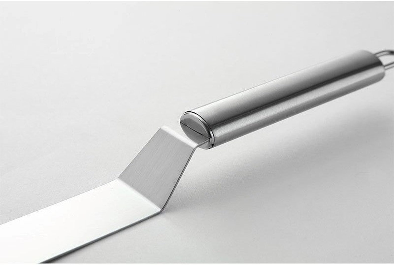 3 Pcs Angled Icing Spatula Set Comfortable Handle Stainless - Etsy