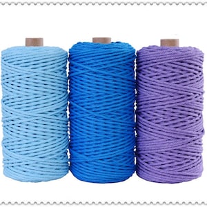 100 Meters Pure Cotton Twisted Cord|2 to 4 Mm|rope Crafts|macrame ...