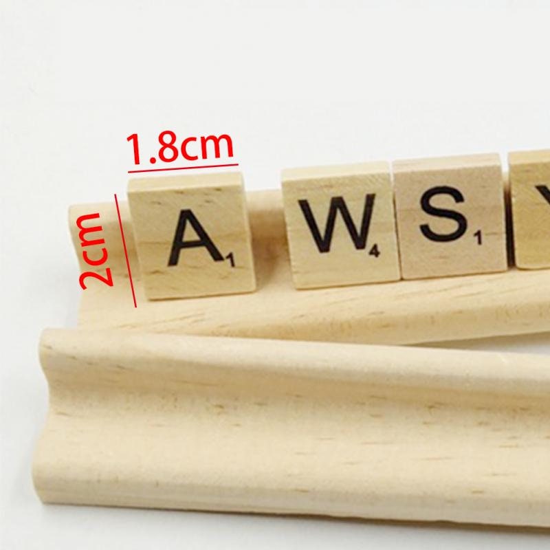 100 Pcs Wooden Scrabble Tiles: DIY Craft Letters & Numbers - Etsy