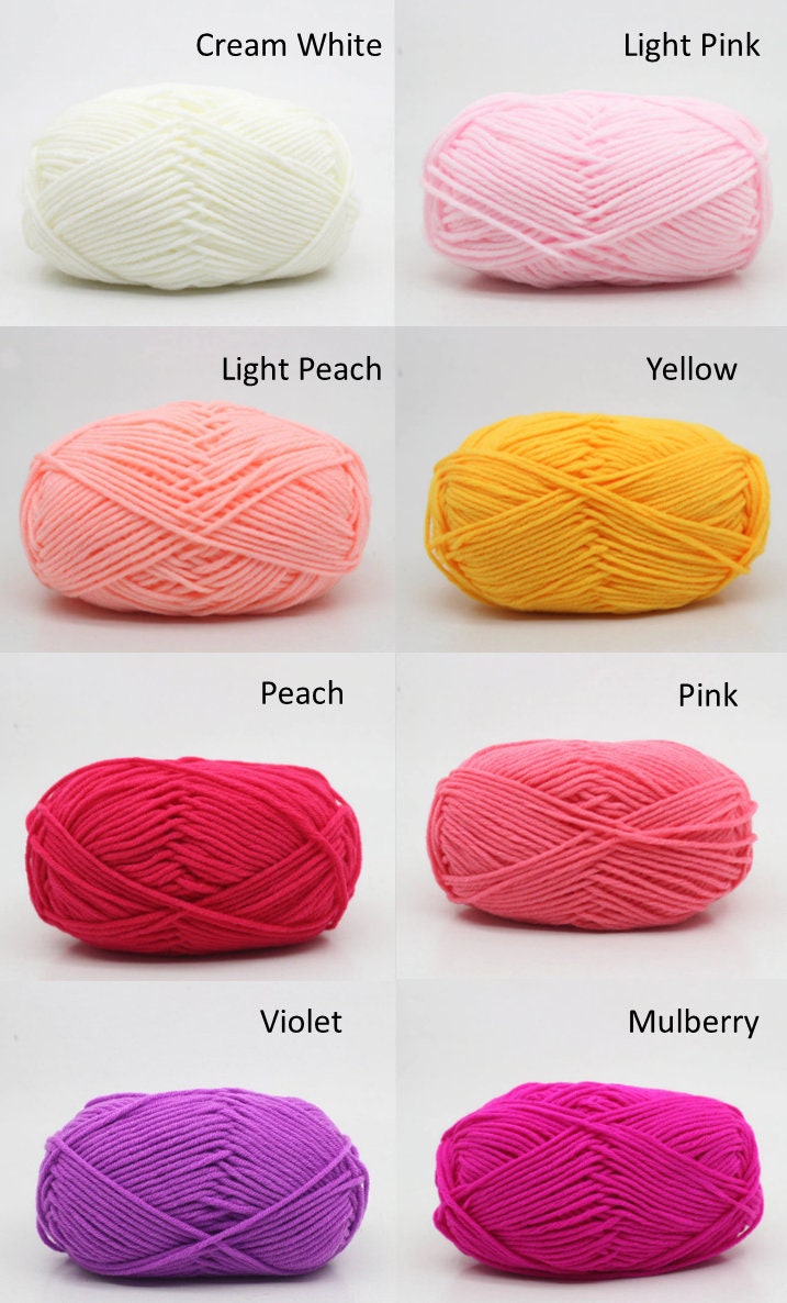 Milk Cotton Yarn for Baby Clothes and Doll Making Very Soft - Etsy