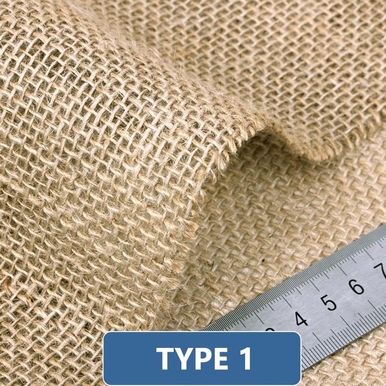 Natural Jute Burlap Mesh Fabric | DIY Crafts, Table Decor (150x50cm) - Etsy