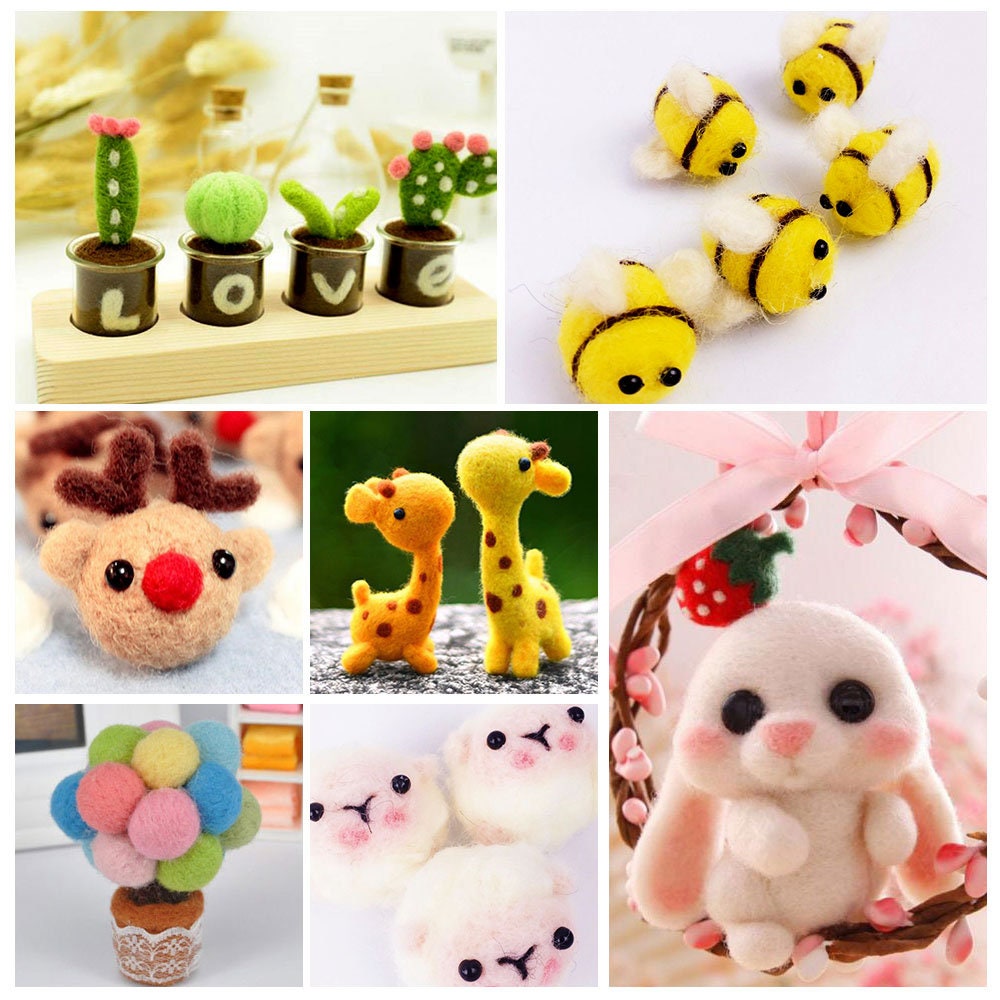 50g Wool Felt Fiber for Needle Felting High Quality Soft - Etsy Canada