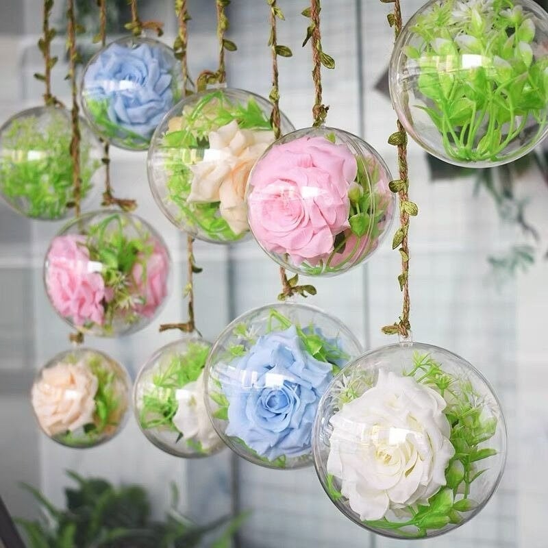 10 Pack Clear Fillable Hanging Balls Party Decor DIY Party - Etsy Canada