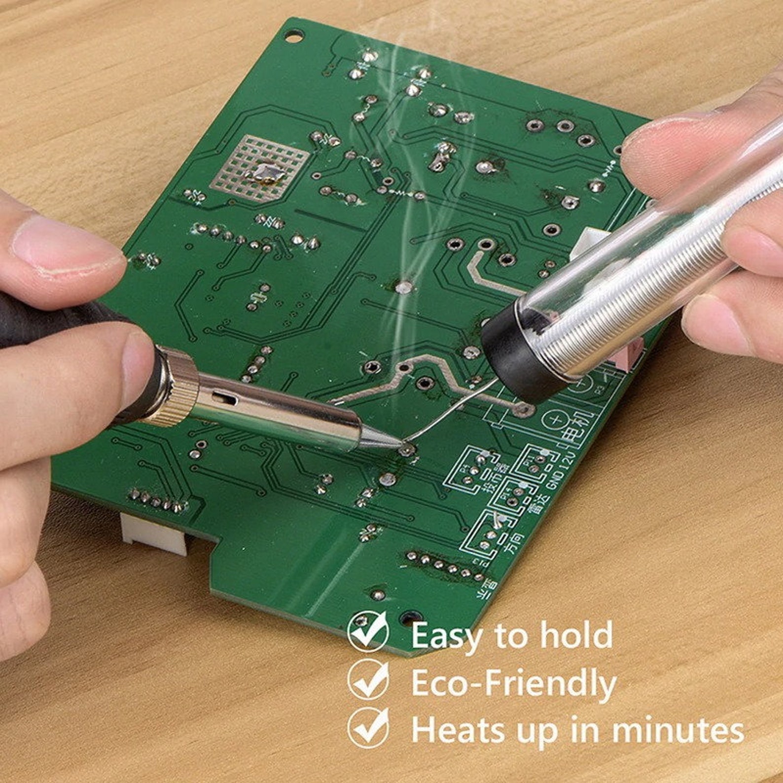 Soldering Iron Kit LCD Display Adjustable Temperature - Etsy Australia