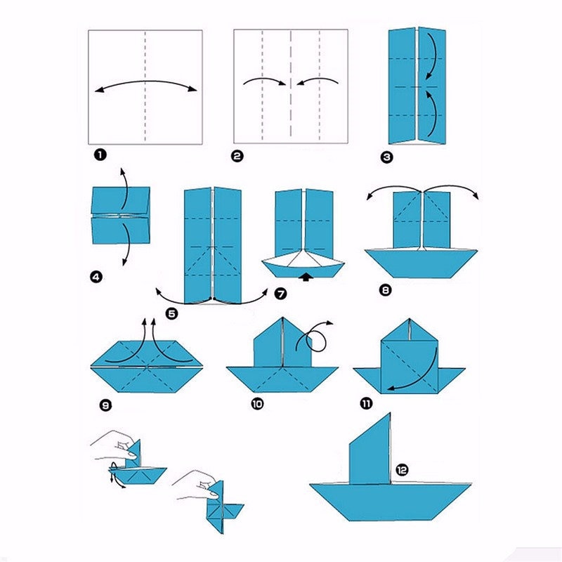 Two-tone Origami Paper Square Folding 24pc Multi - Etsy