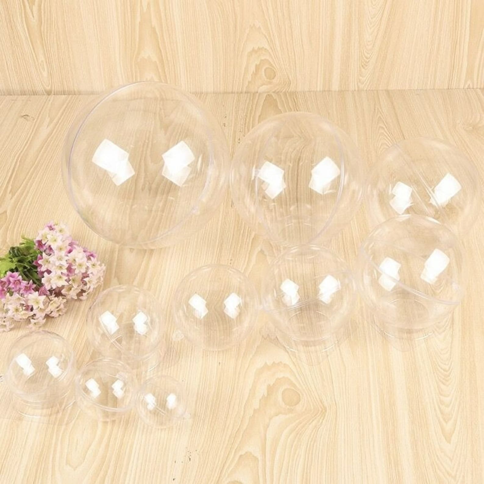 Clear Fillable Hanging Balls: DIY Party Decor, Gift Packing (10 Pack ...