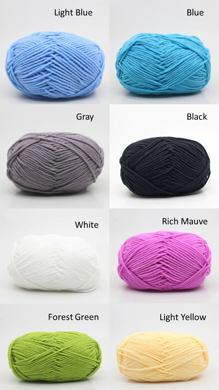 Milk Cotton Yarn for Baby Clothes and Doll Making Very Soft | Etsy