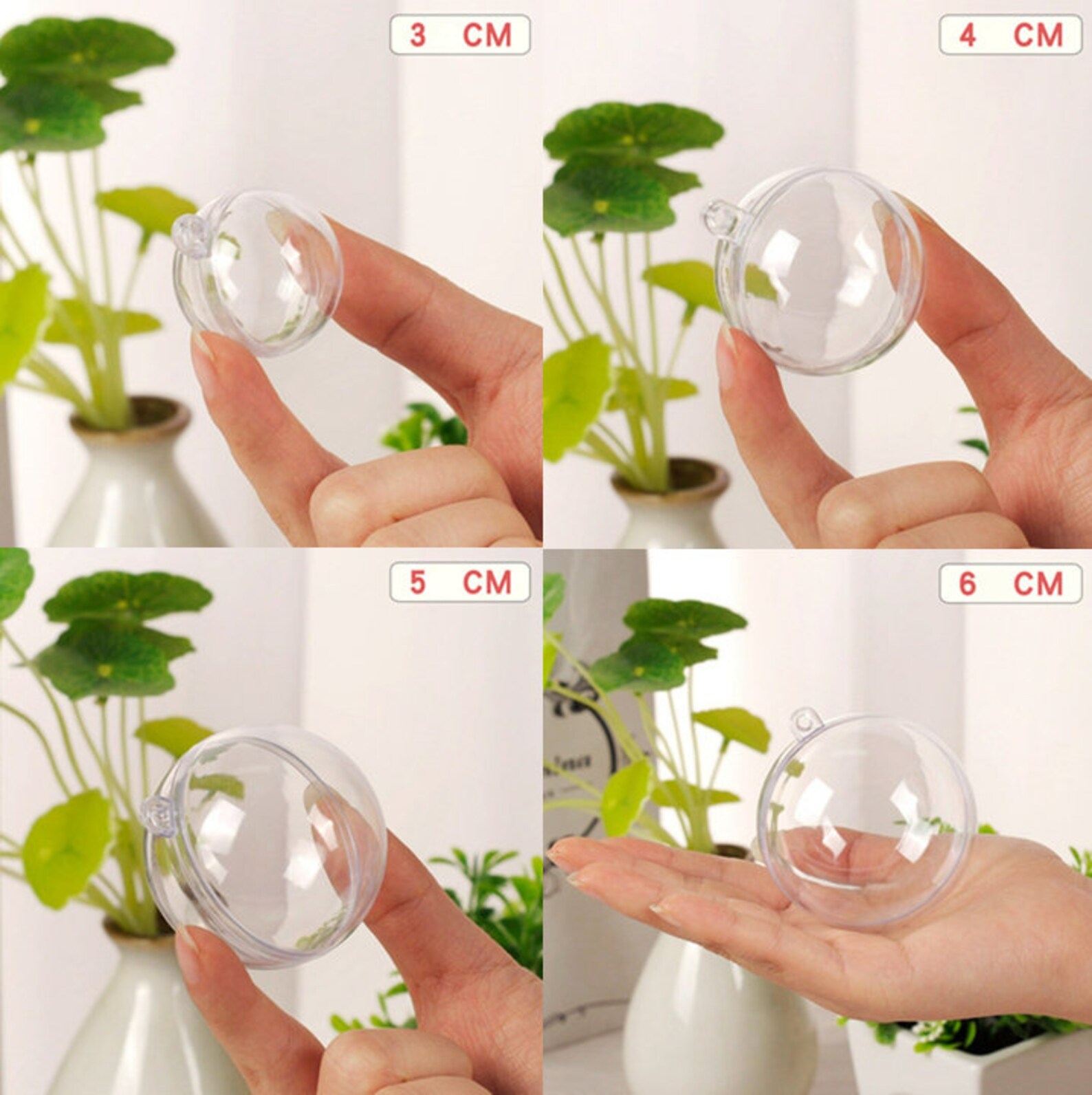10 Pack Clear Fillable Hanging Balls Party Decor DIY Party - Etsy Canada