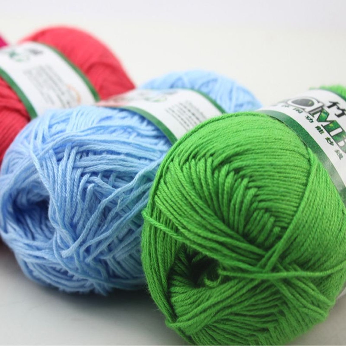 Organic Bamboo Cotton Yarn | Fingering Weight, Knitting & Crochet - Etsy