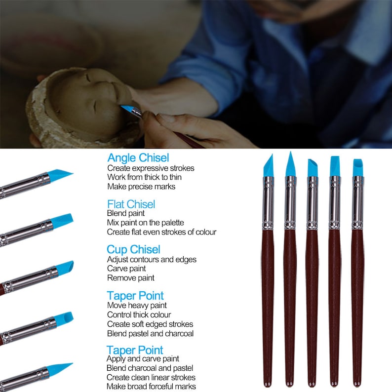 61 Pcs Pottery Sculpting & Carving Tools Clay Pottery - Etsy