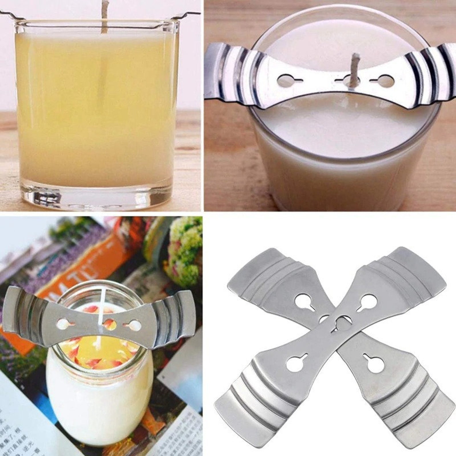 DIY Candle Making Kit: Stainless Steel Pouring Pot, Wicks & Tins - Etsy