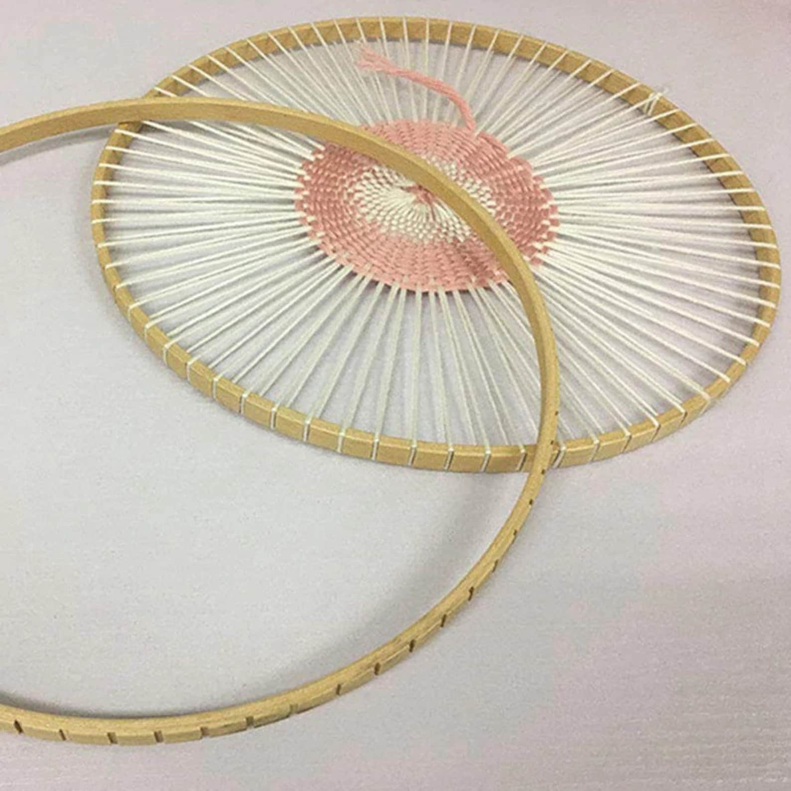 Round Weaving Loom Kit Circular Loom Hoop Frame Weave - Etsy Ireland