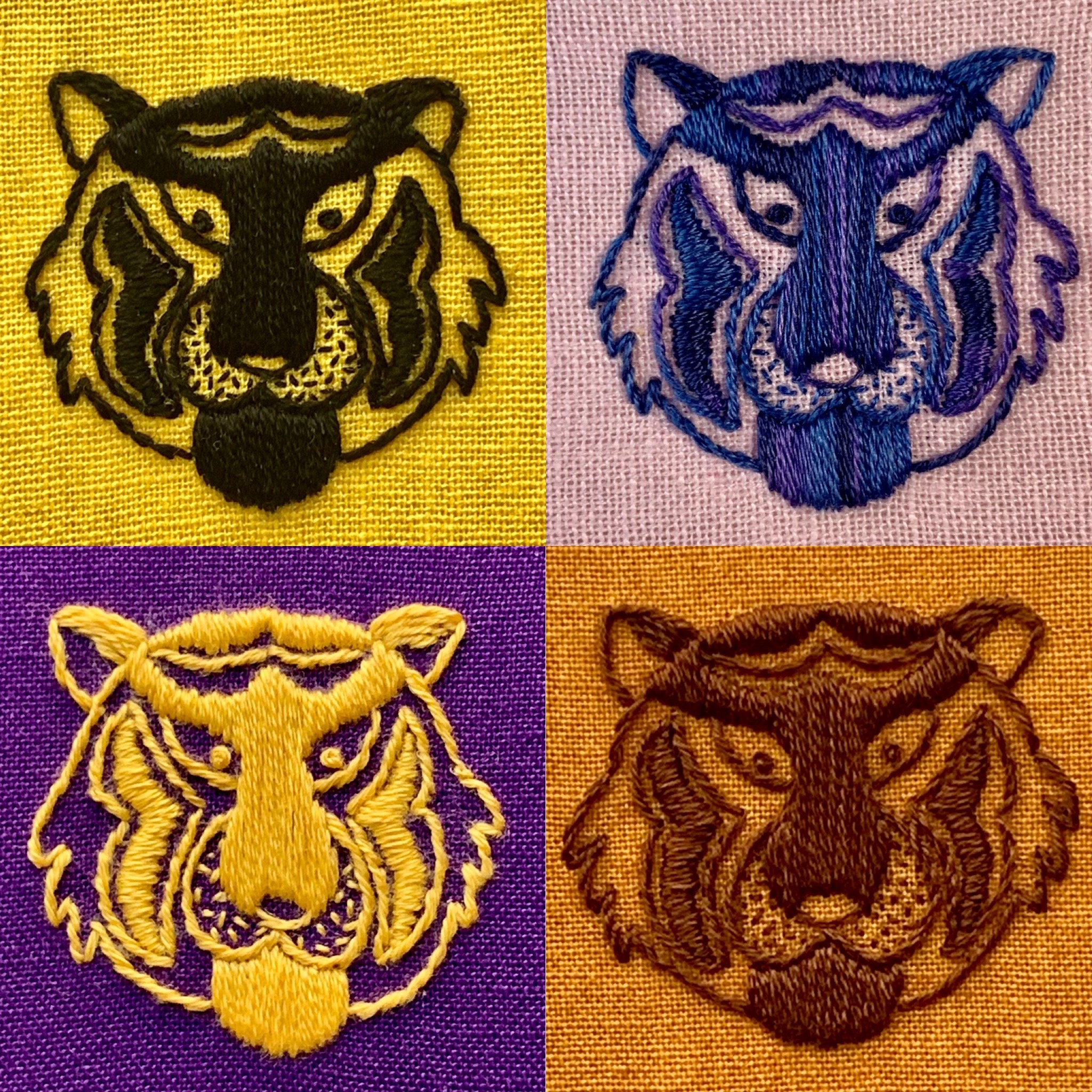 Tiger & Blossoms - Hand Embroidery Pattern/ PDF Download/ Tutorial ...