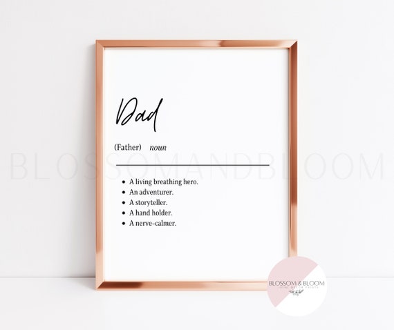 Personalised Dad Noun Print | Etsy