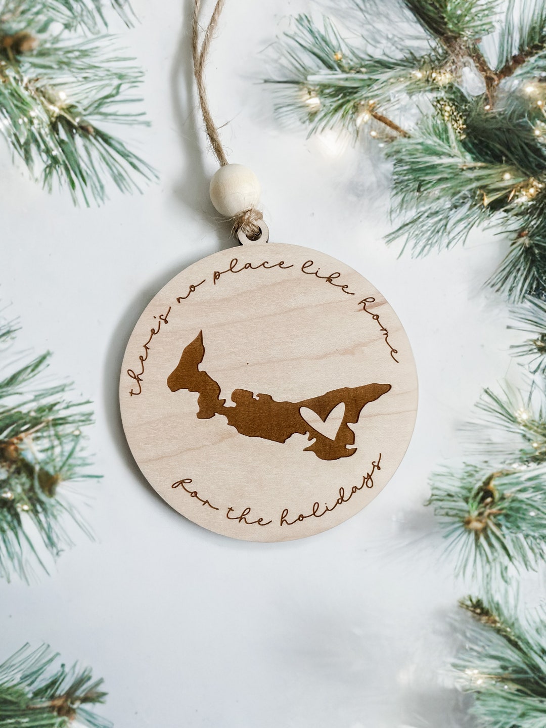 Prince Edward Island Home Wood Ornament, Wood Ornament, Engraved ...
