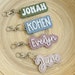 Acrylic Name Keychain, 3D Name Keychain, Backpack Keychain, Kids ...