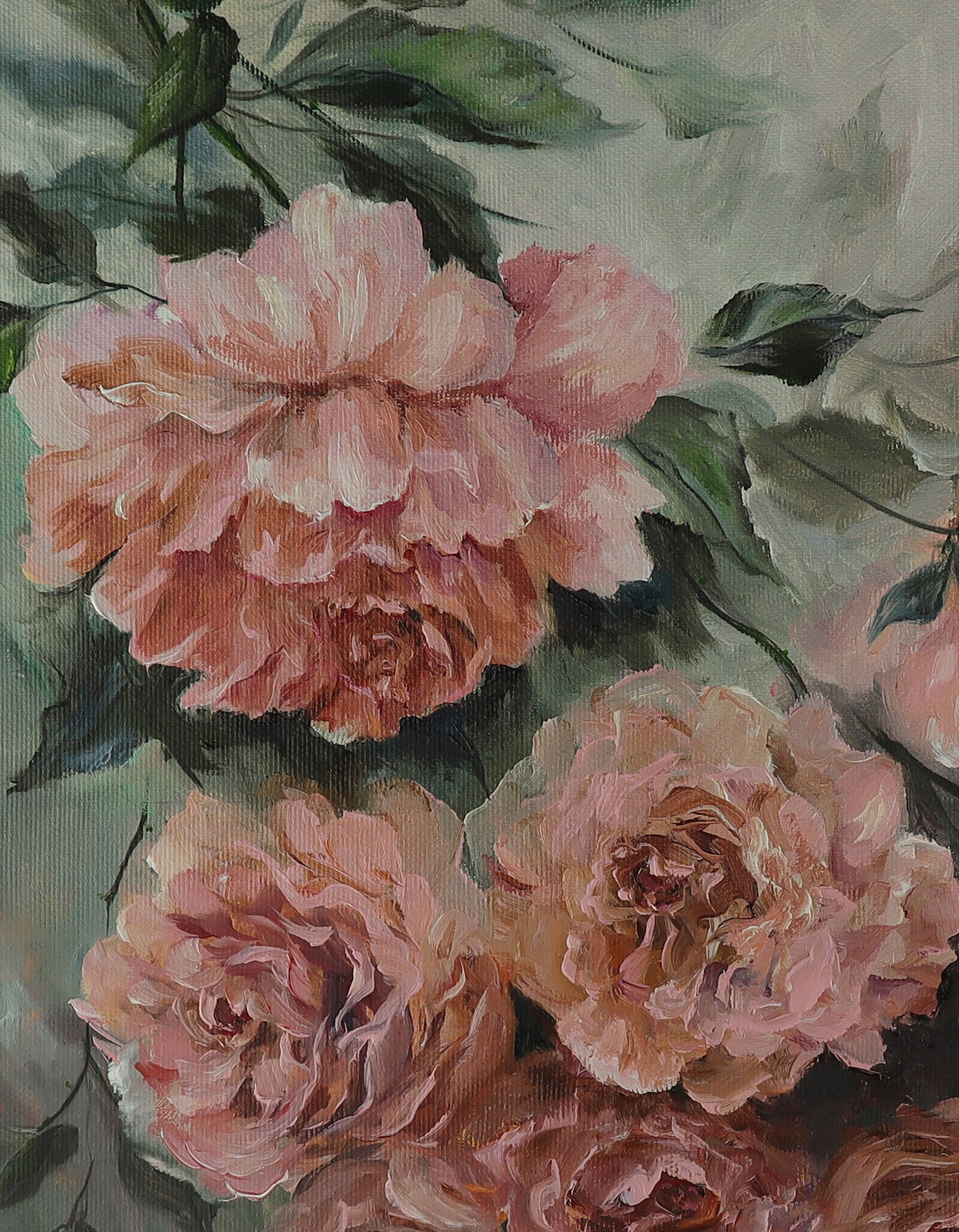 Rose Painting Pink Flower Painting Original Oil Panting on - Etsy