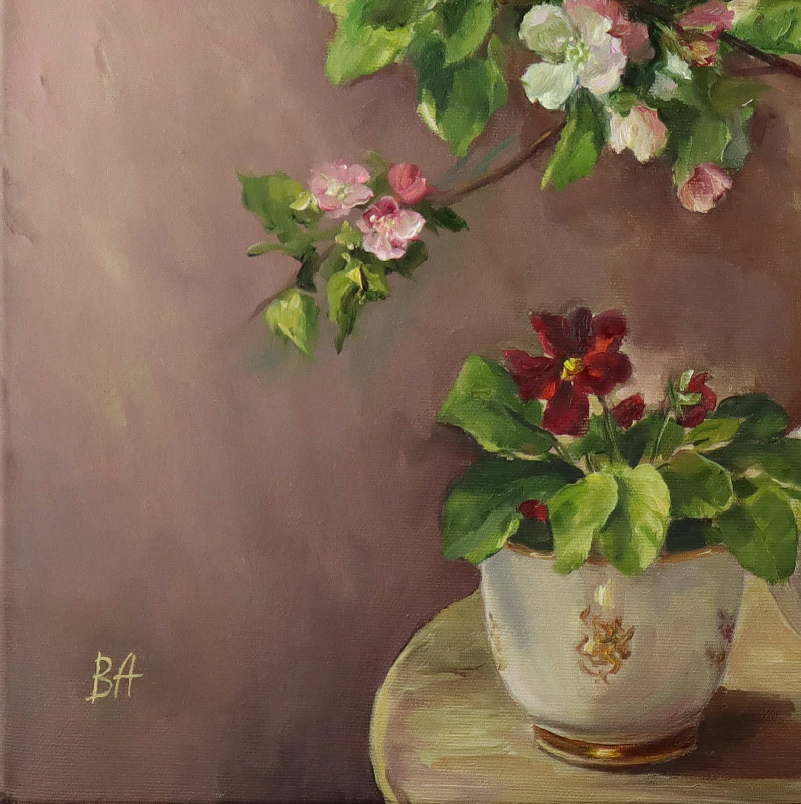 Large Flower Oil Painting on Canvas Flowers in Vase Painting - Etsy