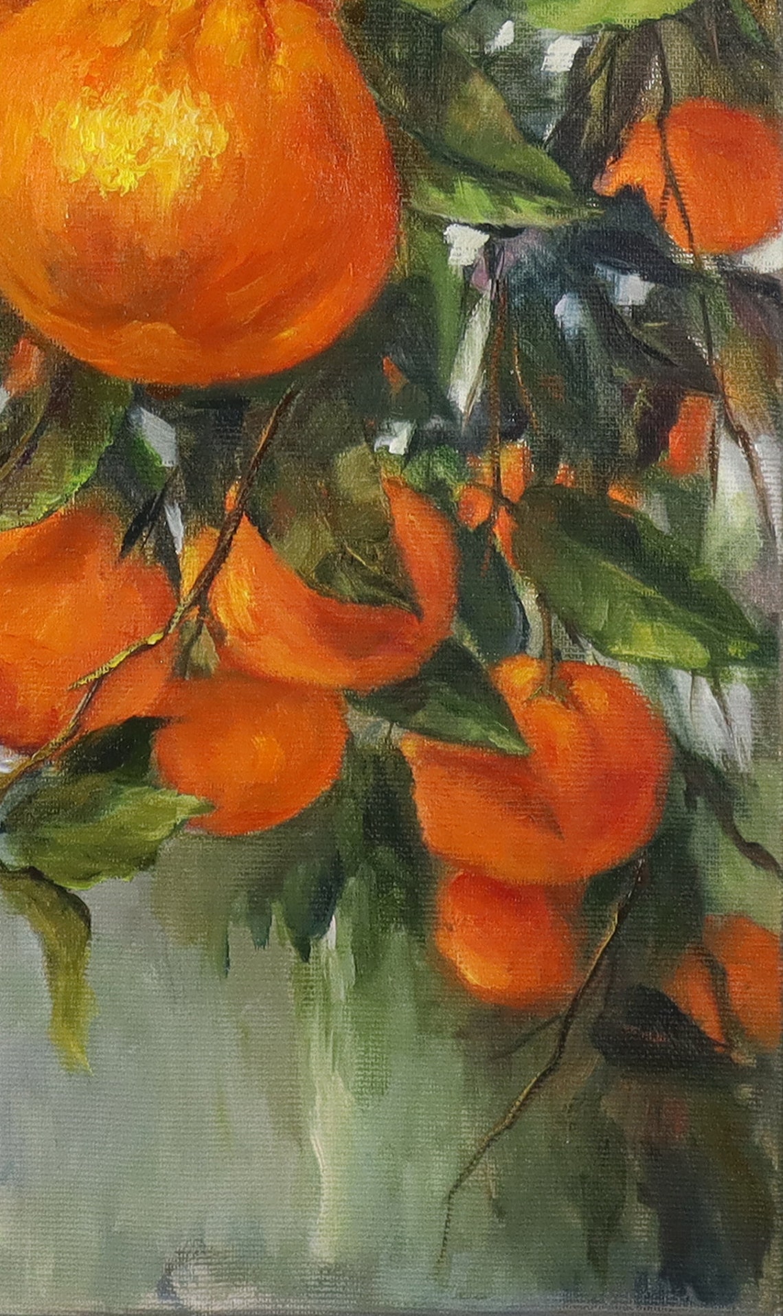 Original Oil Painting on Canvas Citrus Tree Orange Tree - Etsy