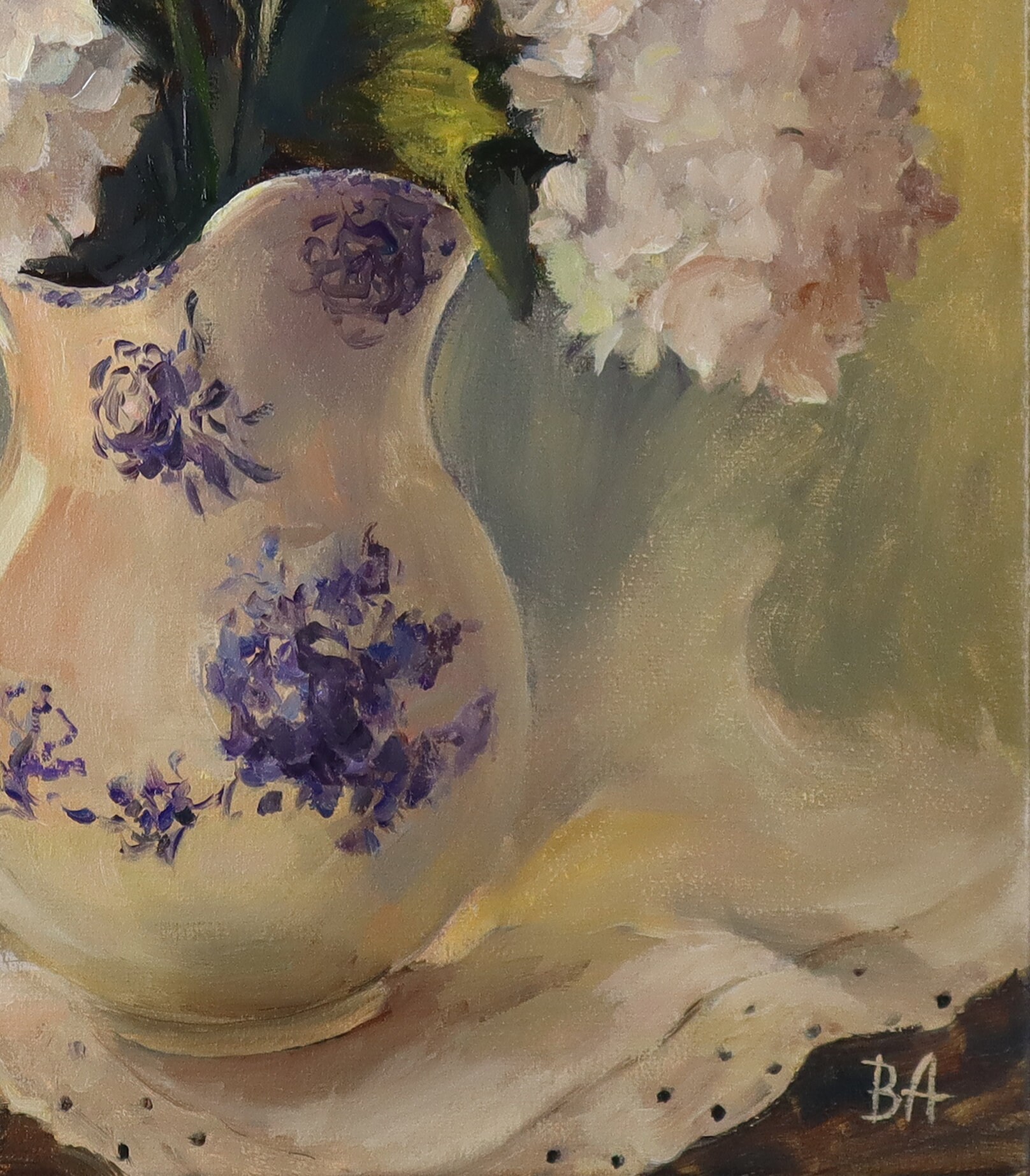 Flower Oil Painting on Canvas, Wildflowers Painting, Bluebell Flowers ...