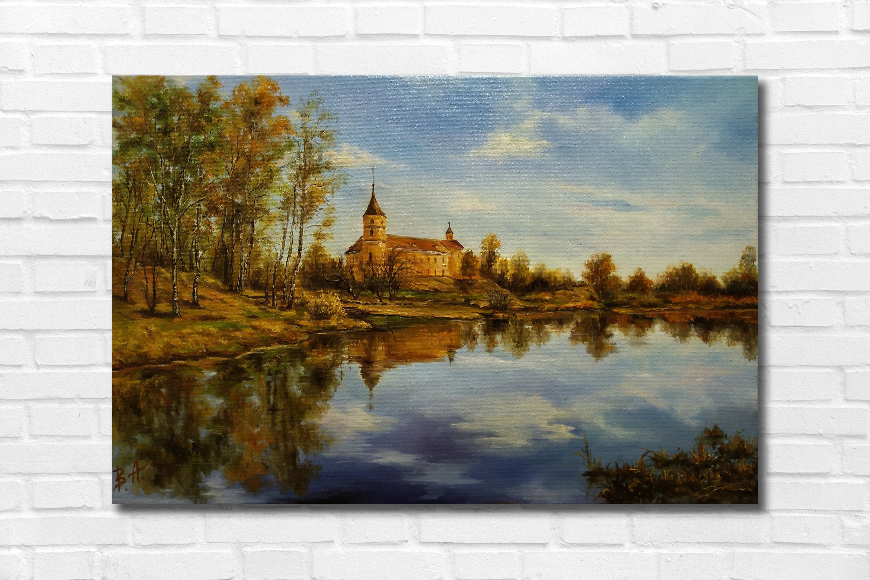 Oil Painting of Castles - Etsy