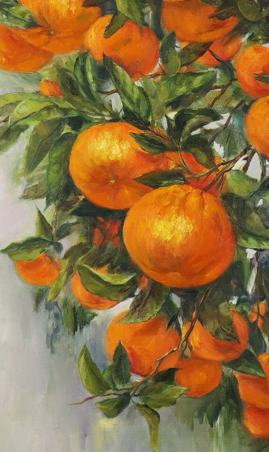 Original Oil Painting on Canvas Citrus Tree Orange Tree - Etsy