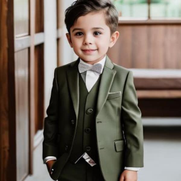Ring Bearer Suit Green - Etsy