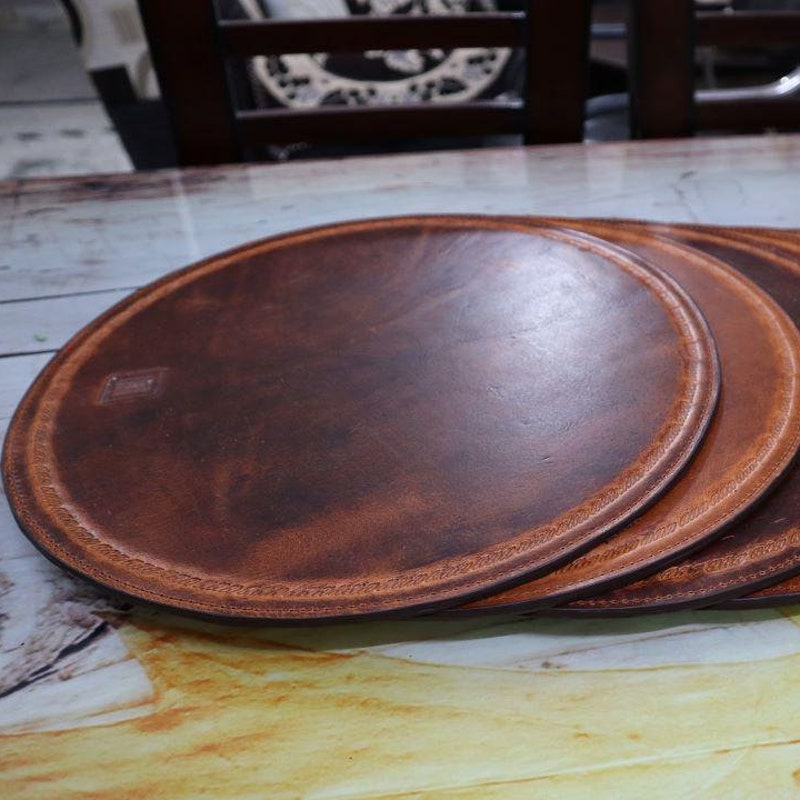 Leather Placemat for Table - Etsy