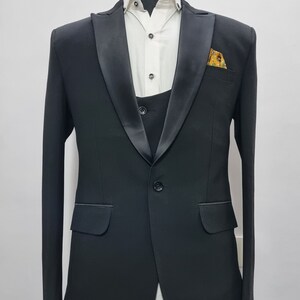 Man Tuxedo Black Jacket-wedding, Party, Dinner Party Wear Blazers ...