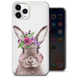 Rabbit Bunny Phone Case for Fit iPhone 14, 13, 12, 11, Pro, XR, Samsung ...