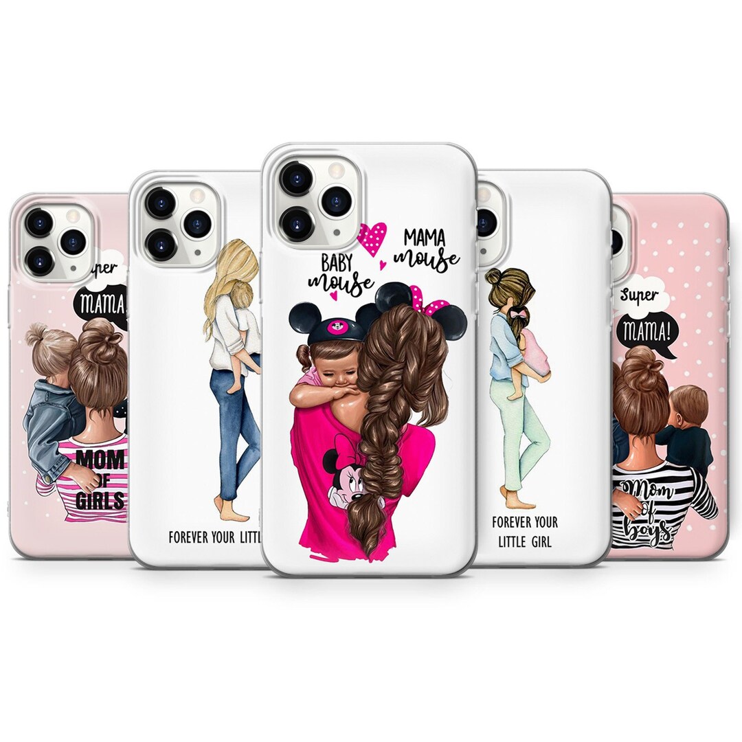 Super Mom Mother Phone Case for Fit iPhone 14, 13, 12 Pro, XR, Samsung ...