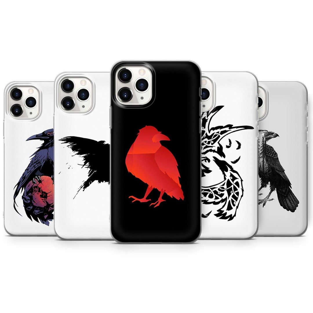 Crow Raven Bird Phone Case for Fit iPhone 14, 13, 12 Pro, XR, Samsung ...