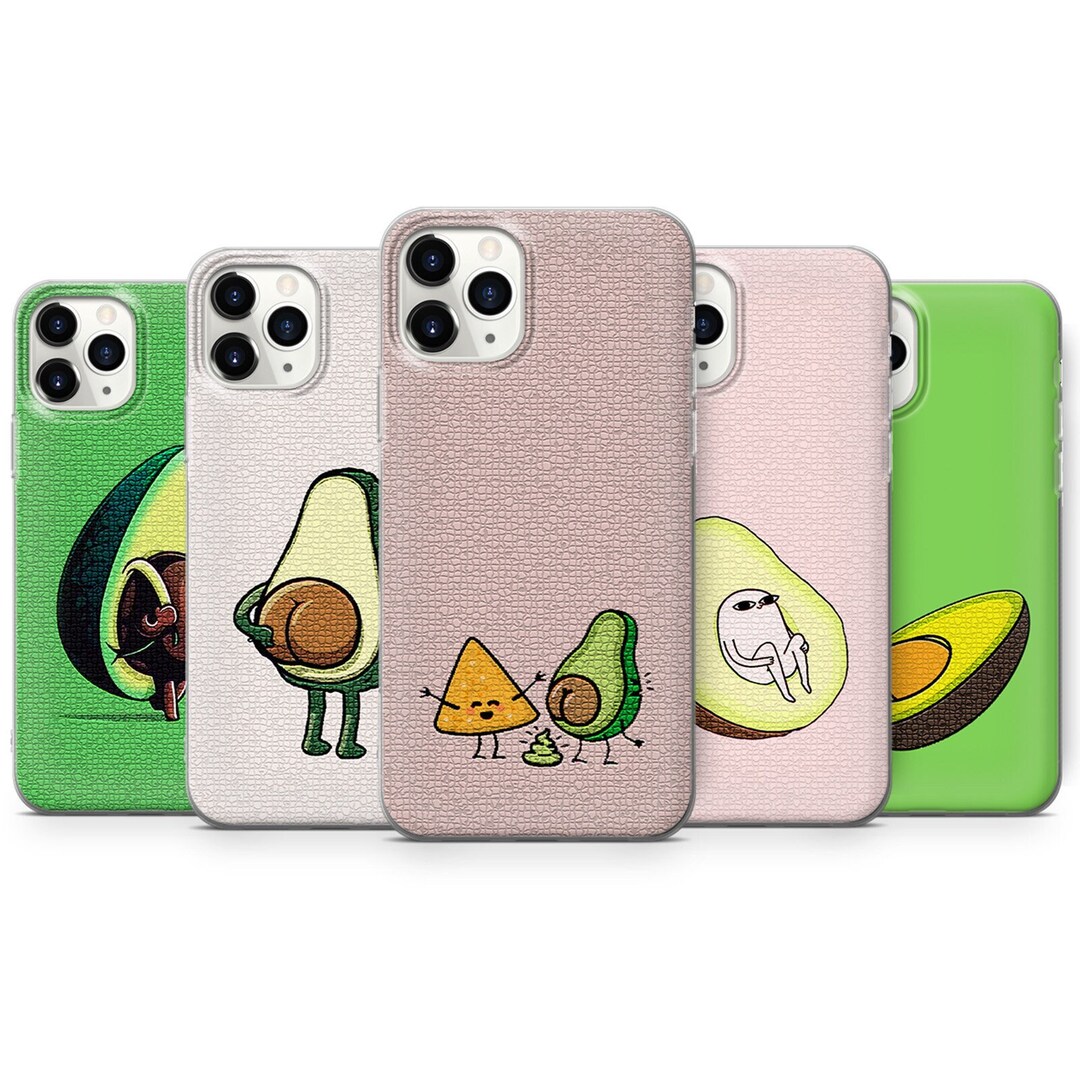 Avocado Green Fruit Phone Case for Fit iPhone 14, 13, 12, 11, Pro, XR ...