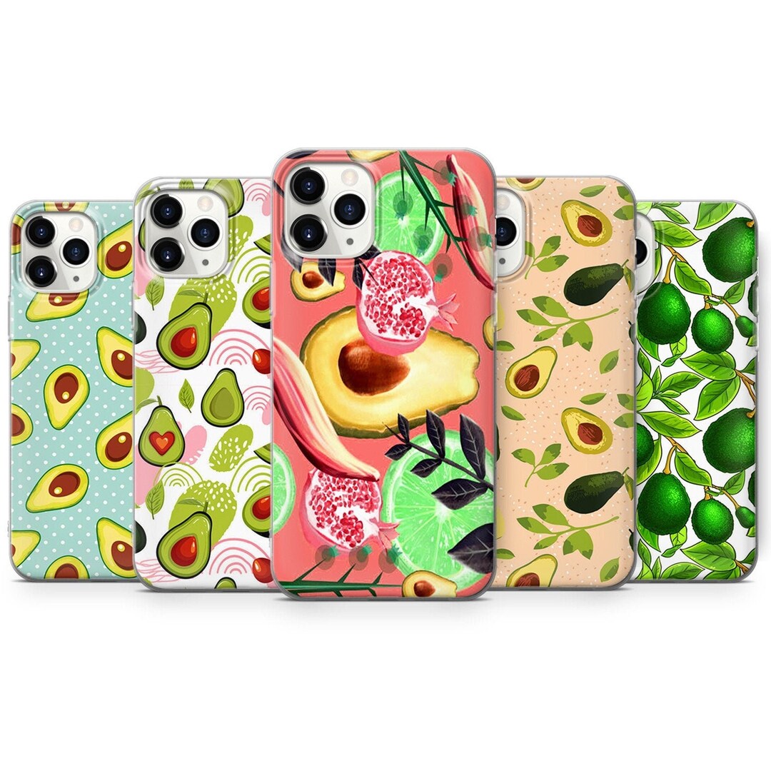 Avocado Green Fruit Phone Case for Fit iPhone 14, 13, 12, 11, Pro, XR ...