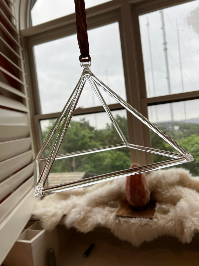 Quartz Crystal Singing Pyramid With Custom Handle - Etsy
