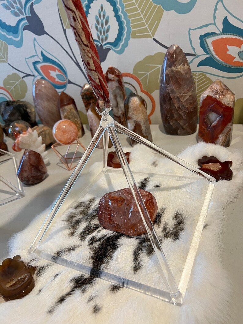 Quartz Crystal Singing Pyramid With Custom Handle - Etsy