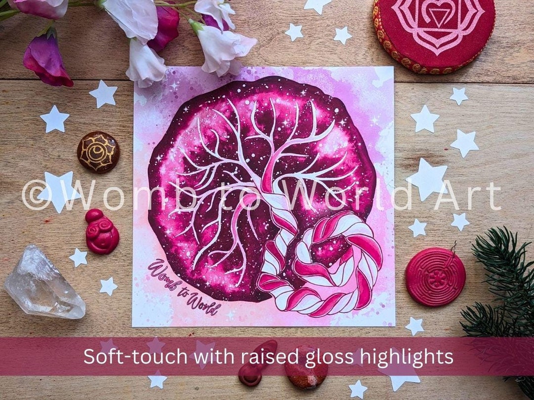 Luxury Placenta Art Print | Midwife Thank You Gift | Student Midwife ...