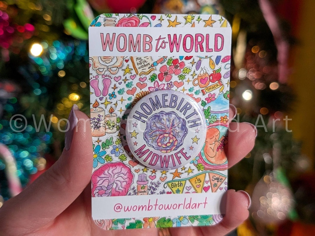 Home Birth Midwife Badge | Metal Button Badge | Homebirth Team Midwife ...